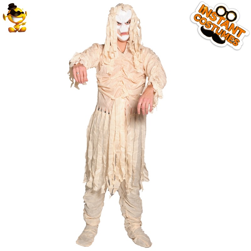Halloween Costume Adult Mens Mummy Suit Ghost Festival Mummy Zombie Masquerade Party Cos