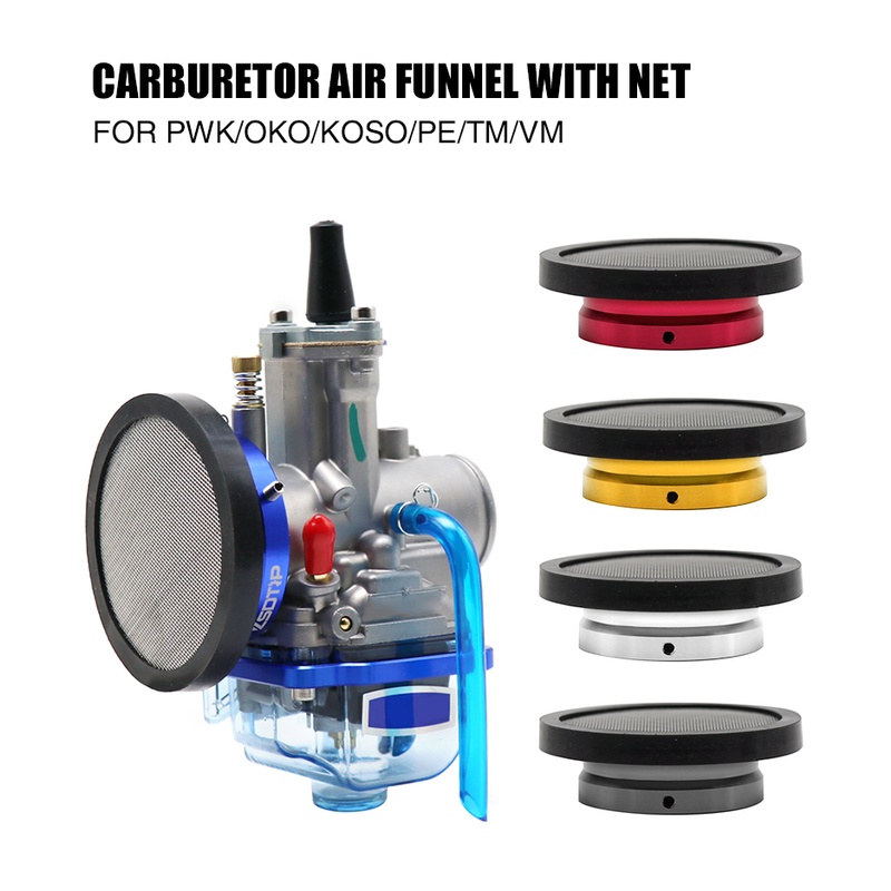 CNC 50/55mm carburetor velocity stacks air filter cup funnel Trumpet ...