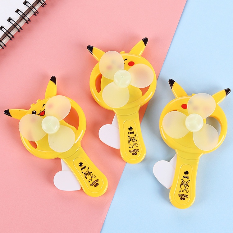 Anime Pokémon Pikachu Handheld Fan Fun Toys Mini Fan Kawaii Portable ...