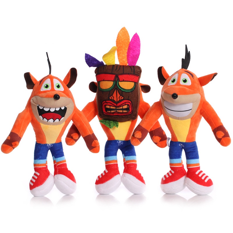 Crash Bandicoot Crazy Trilogy Series Plush Stuffed Doll Cartoon ...