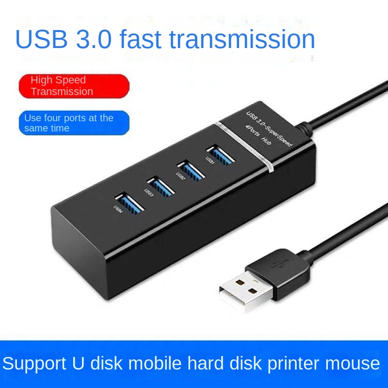 Usb30 Interface Splitter Adapter Laptop Desktop Computer Hub One Drag 3963