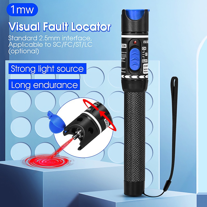 【Super Promotion】5km visual fault locator FTTH laser fiber tool VFL 1MW ...