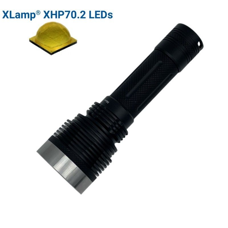 Manta Ray M50 Flashlight for Camping Hiking With XHP70.2 LED | Shopee ...