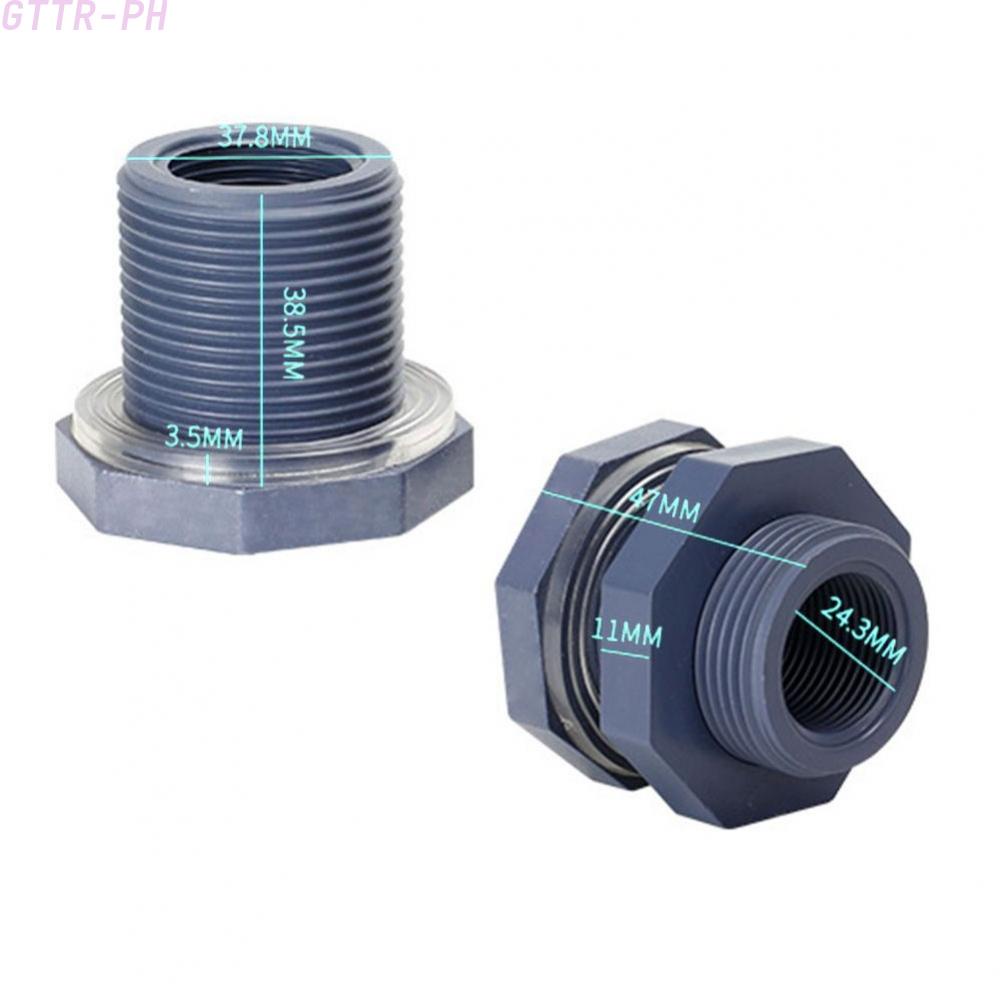 Waterproof PVC Plastic Internal Threaded Bulkhead Garden Socket Water ...