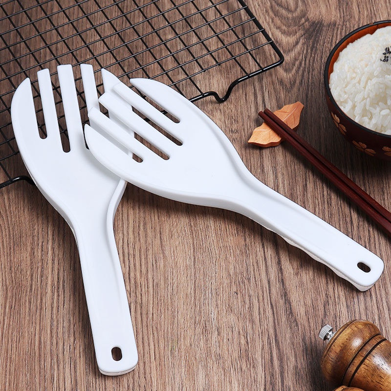 Plastic Rice Paddle Food Spoon Scooper Spatula Plastic Serving Spoon ...