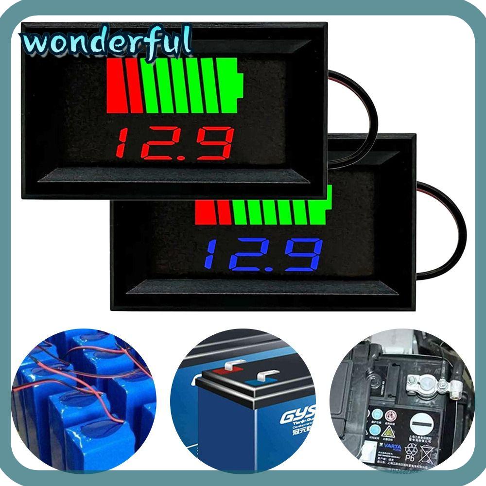 WONDER Car Battery Charge Level Indicator Universal Digital Display ...