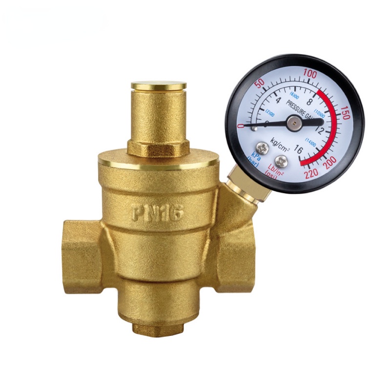 [HOT]Double union pressure reducing valve household tap water brass ...