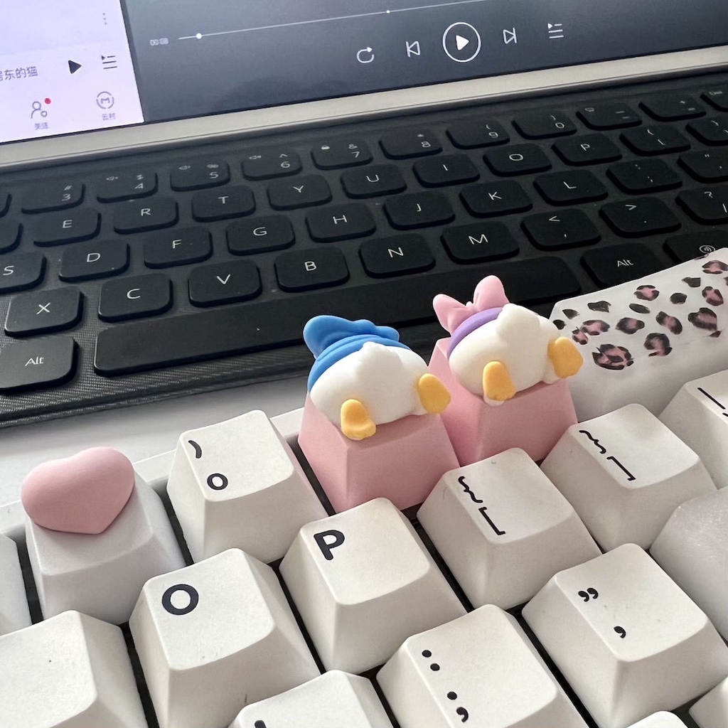 Cute Duck Butt Keycap Cross Axis Mechanical Keyboard Keycap | Shopee ...