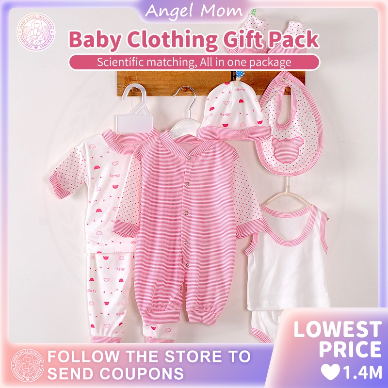 Newborn Clothes Gift Package for Baby Essentials 8Pcs Newborn Clothes ...
