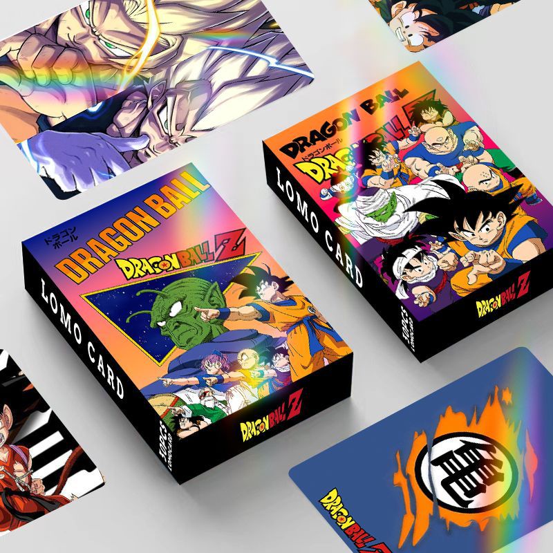 Dragon Ball Z Laser Flash Lomo Card Son Goku Photocard 30pcs/box ...