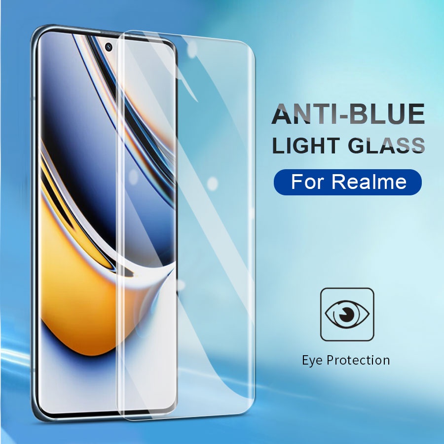 【NEW】Full Cover Curved Tempered Glass Screen Protector for Realme 10 11 ...