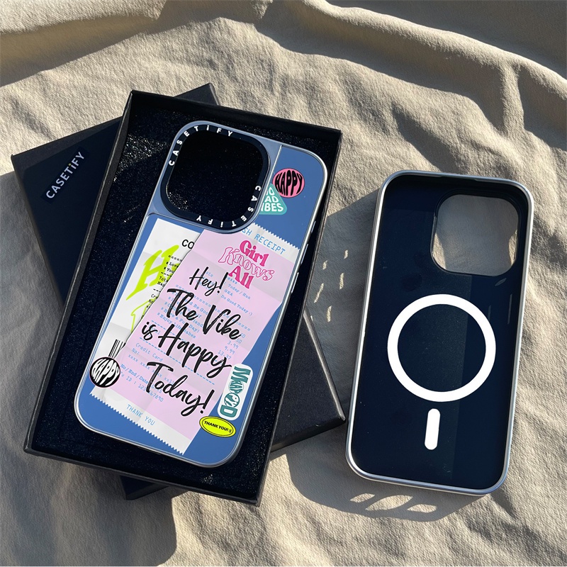 CASECASE X Girl Knows All Magnetic suction Matte Black&Sliver Mirror ...