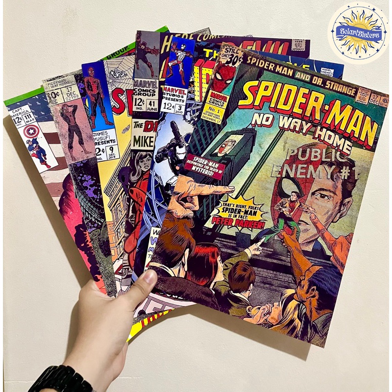 Vintage Marvel Comics Movie Series Wall Poster Decor Sticker A4 ...