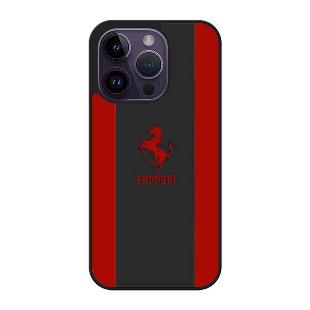 Ferrari Red Logo TPU Glass Cell Phone Case Drop Protection Sleeve for ...