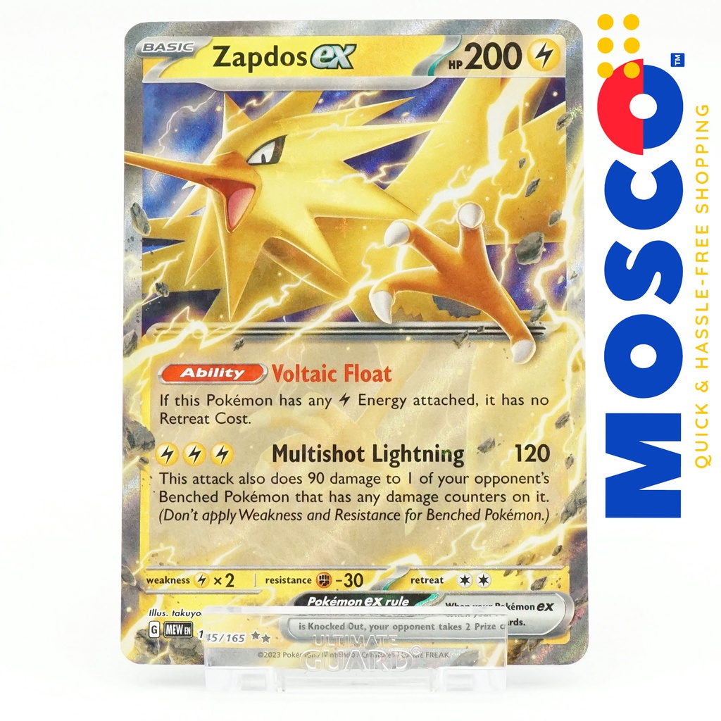 Zapdos ex - 145/165 - Ultra Rare Scarlet & Violet 151 | Pokemon TCG ...