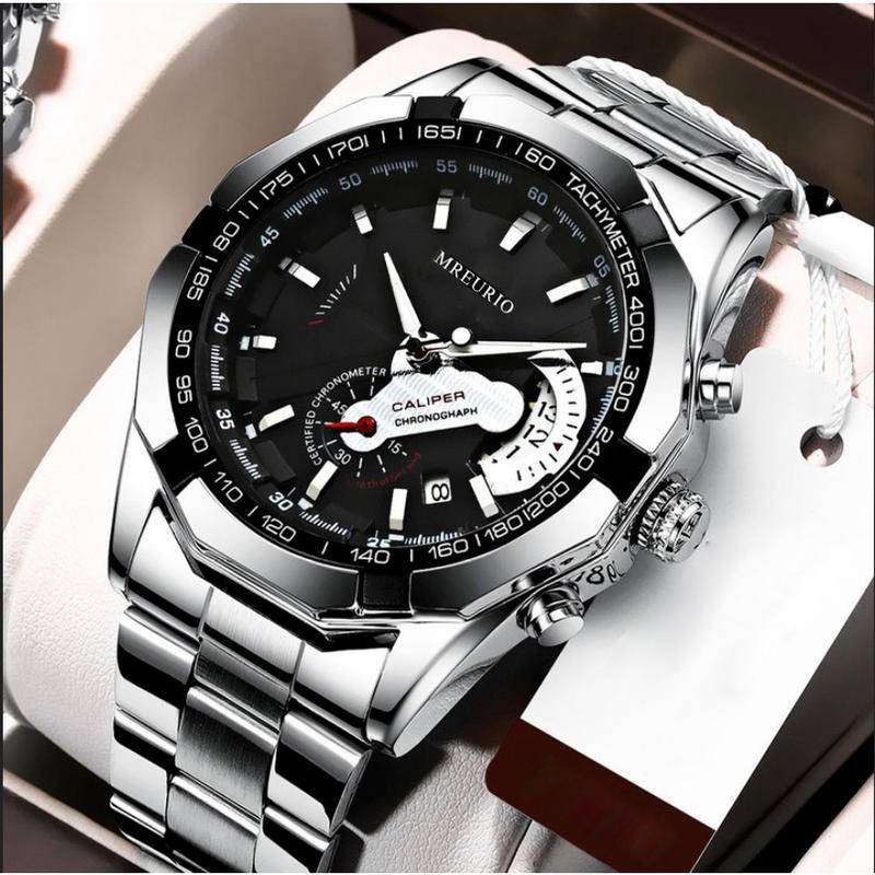 Men Watch Men's Watch Strap Calendar Business Wrist Watch Large Dial ...