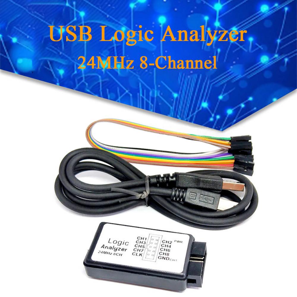 8 Channel 24MHz Logic Analyzer Fit for Arduino ARM / FPGA M100 Hot with ...