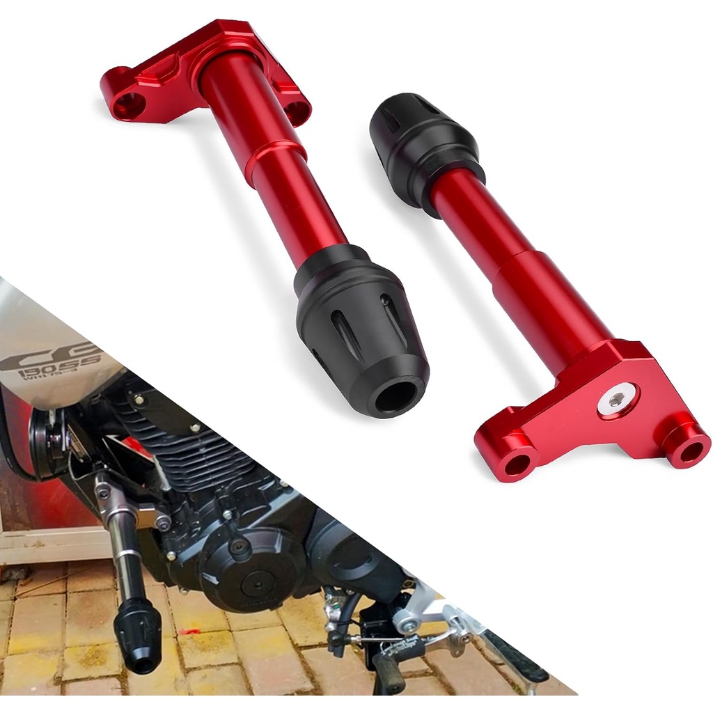 LEDISHUN Frame Sliders (for Honda HORNET 2.0 / CB200X) (Red) | Shopee ...