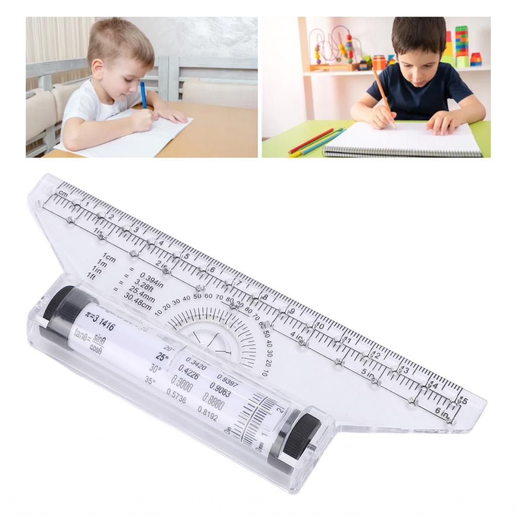 Foreststore Built in Protractor Roller Ruler Plastic Material ...