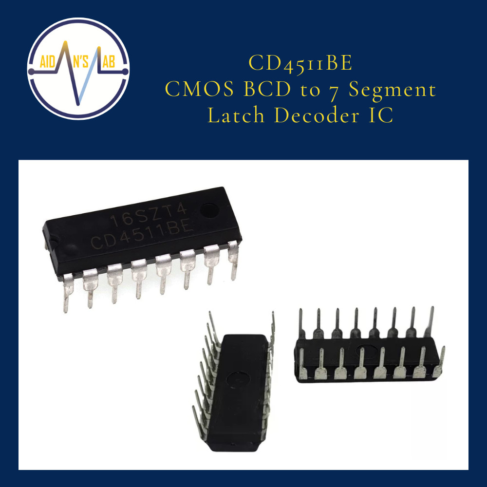 CD4511BE | CD4511 | DIP16 CMOS BCD to 7 Segment Latch Decoder IC | Shopee Philippines
