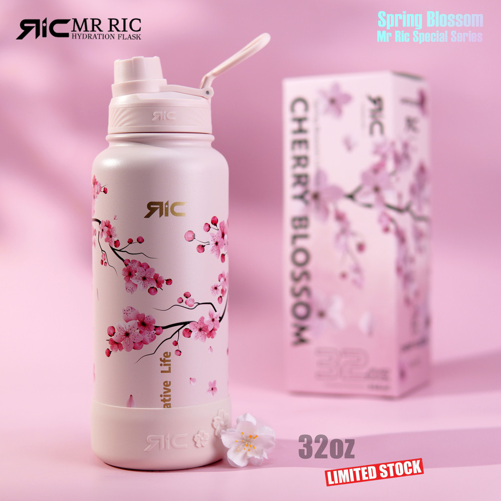 Mr Ric Sakura Spring Blossom Series Hydration Flask Vacuum Flask Spout ...