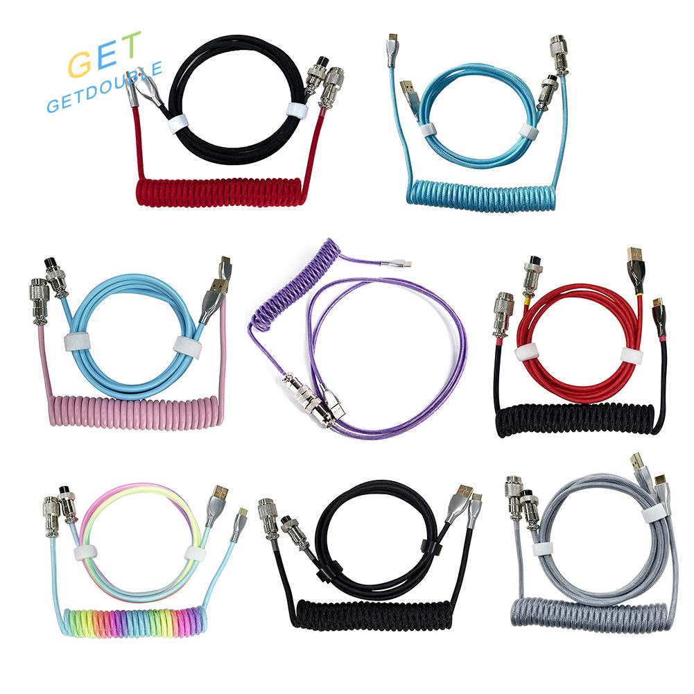 Mechanical Keyboard Aviator Cable Type-C USB Aviation Connector Spring ...