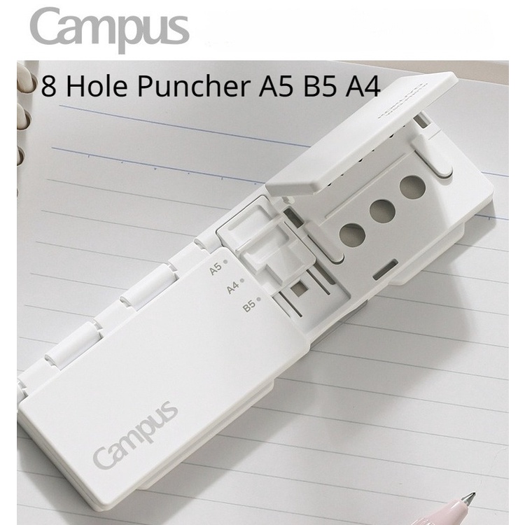 Kokuyo 8-hole Puncher Small Portable 8-hole Binding Punching Machine A4 ...