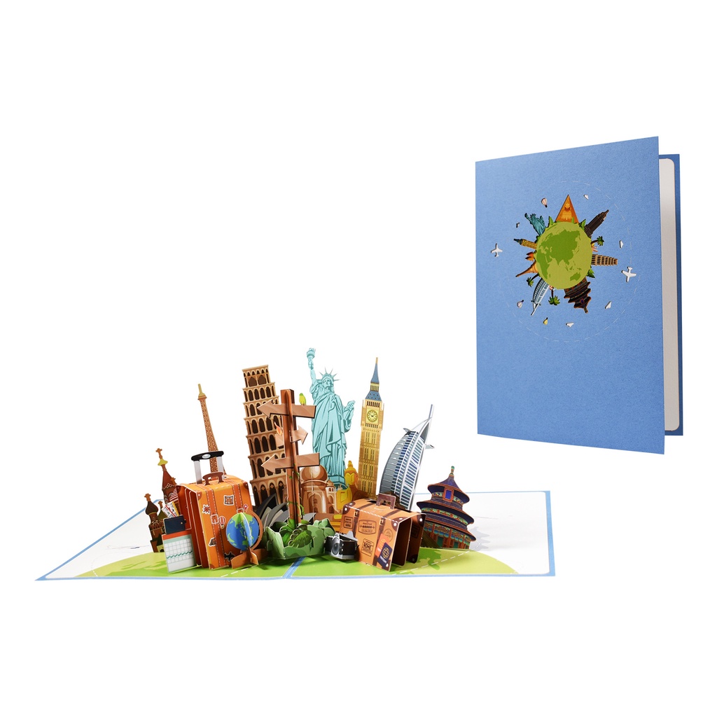 3D Travel Pop Up Card, Holiday Card Pop Up,Road Trip Card Pop Up,3D ...