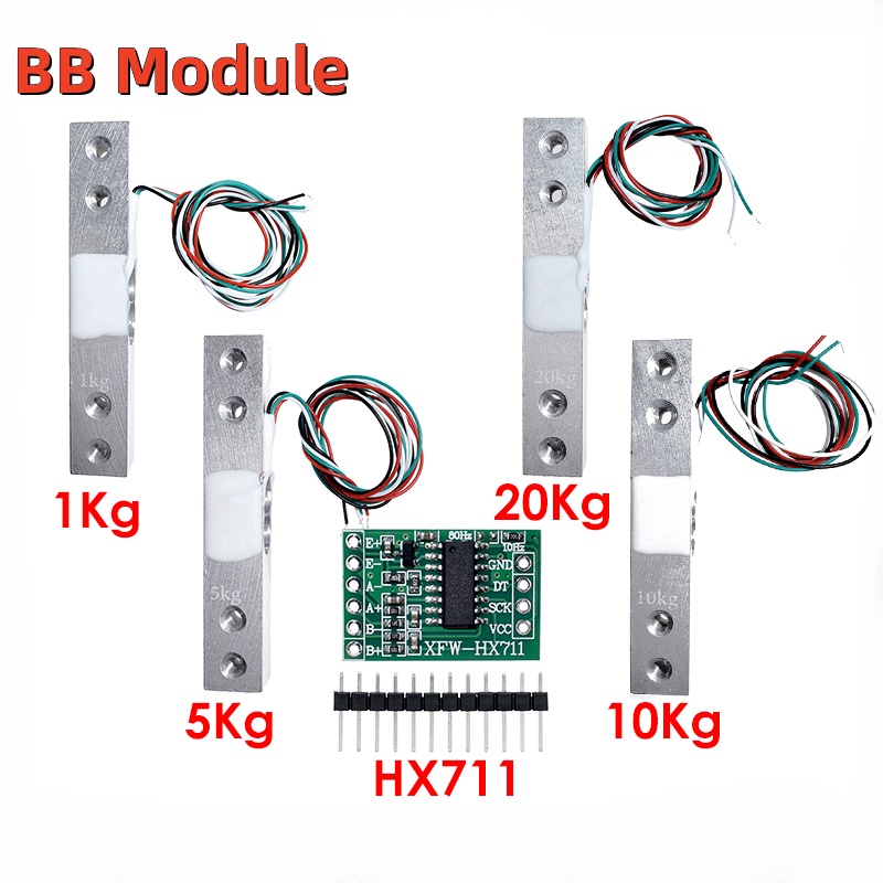 Load Cell 1KG 2KG 5KG 10KG 20KG HX711 AD Module Weight Sensor ...