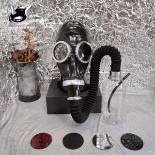 Latex Gas Mask cosplay Rubber Clothing Accessories Breath Control ...