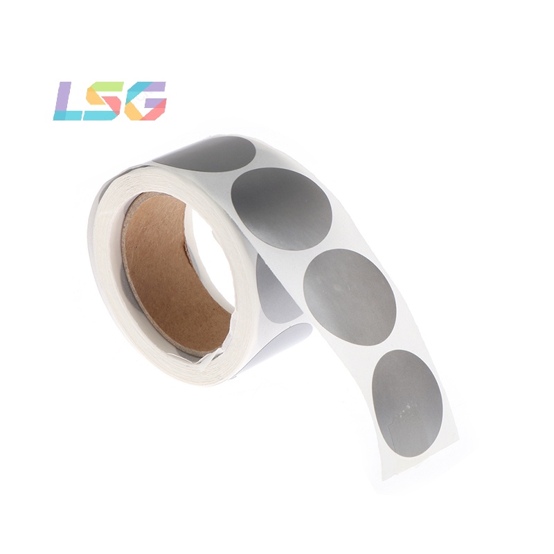 [LSG] 300pcs 2.5cm Round Silver Scratch Off Stickers Labels Tickets ...