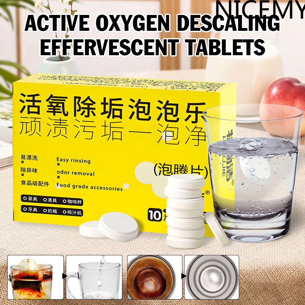 【cod+fast Delievery】 Hot！ Oxygen Descaling Cleaning Tablets 10 Capsules ...
