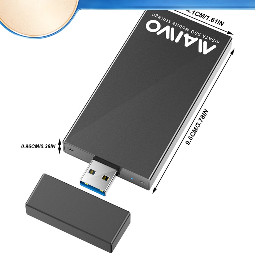 Maiwo Portable USB 3 0 to MSATA SSD Box Mobile Hard Disk Enclosure with ...