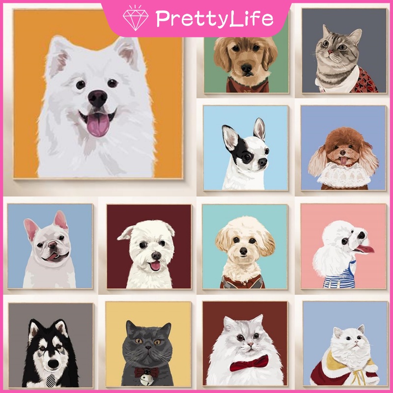 【PL】Cats and Dogs 5D Diamond Painting Cartoon Rhinestones Diamond ...