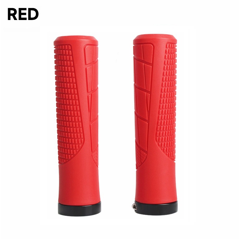 1Pair Bike Handle Grip MTB Silicone Shock Absorbing Non-Slip Soft ...