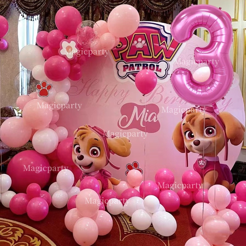 Woof Team Set Dog Patrol Team Cartoon Aluminum Film Daily Girl Children ...
