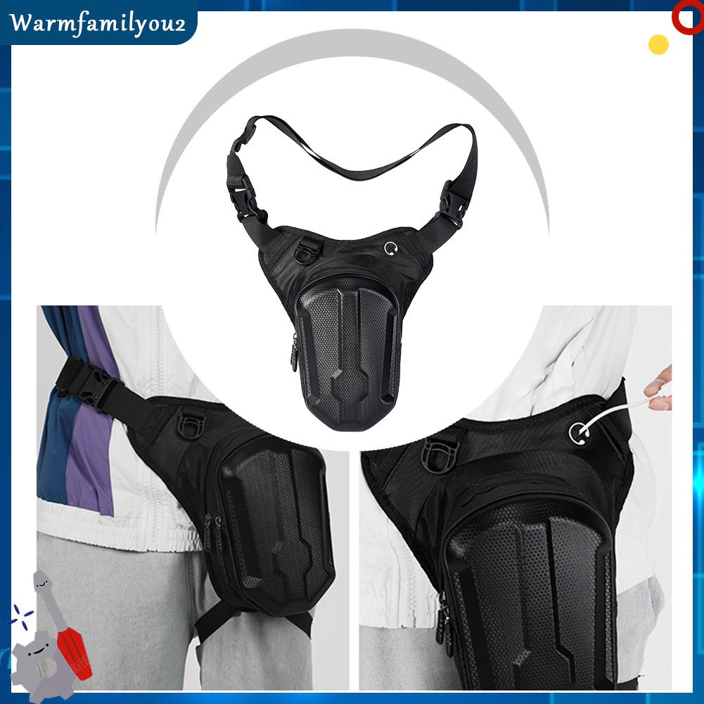 Motorcycle Drop Leg Side Bag Black Motorcycle Bag Hard Shell Outdoor ...