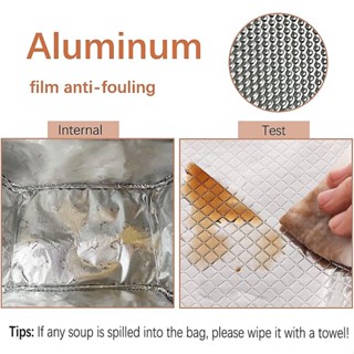 BRIVILAS Thermal Insulation Lunch Box Bag Aluminum Foil Thickened ...