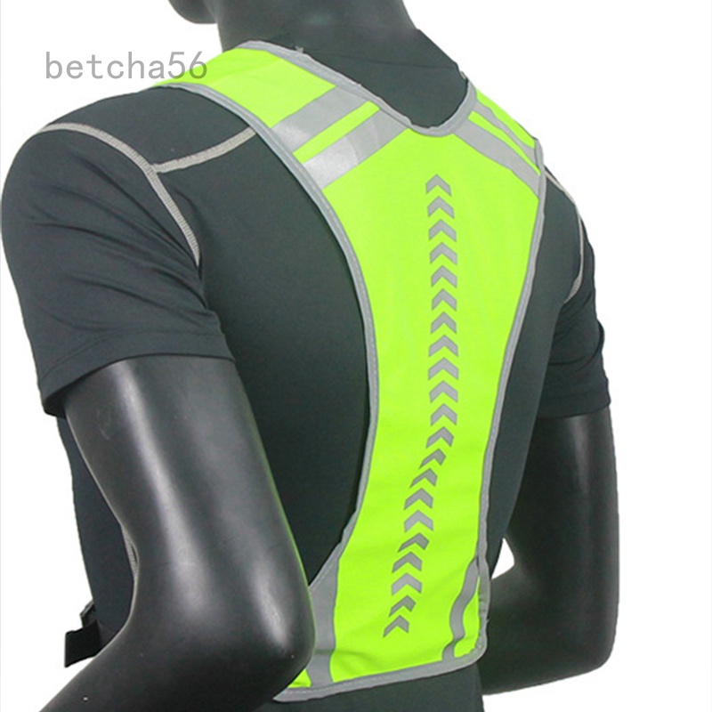 Reflective Vest High Visibility Safety Jacket for Night Riding Running ...
