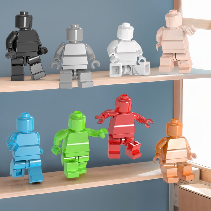 Movable Head Waist Hand Bending Leg Combination Action Figures Building ...