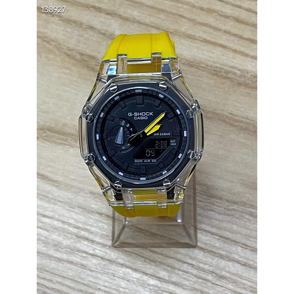 G-SHOCK GA-2100SRS AP Yellow Transparent Black Sports Style Watch ...