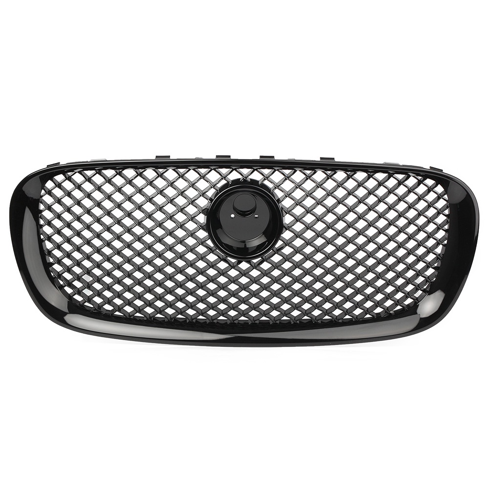 ABS Car Front Radiator Upper Grille w/ Logo For Jaguar XF X-F 2008 2009 ...