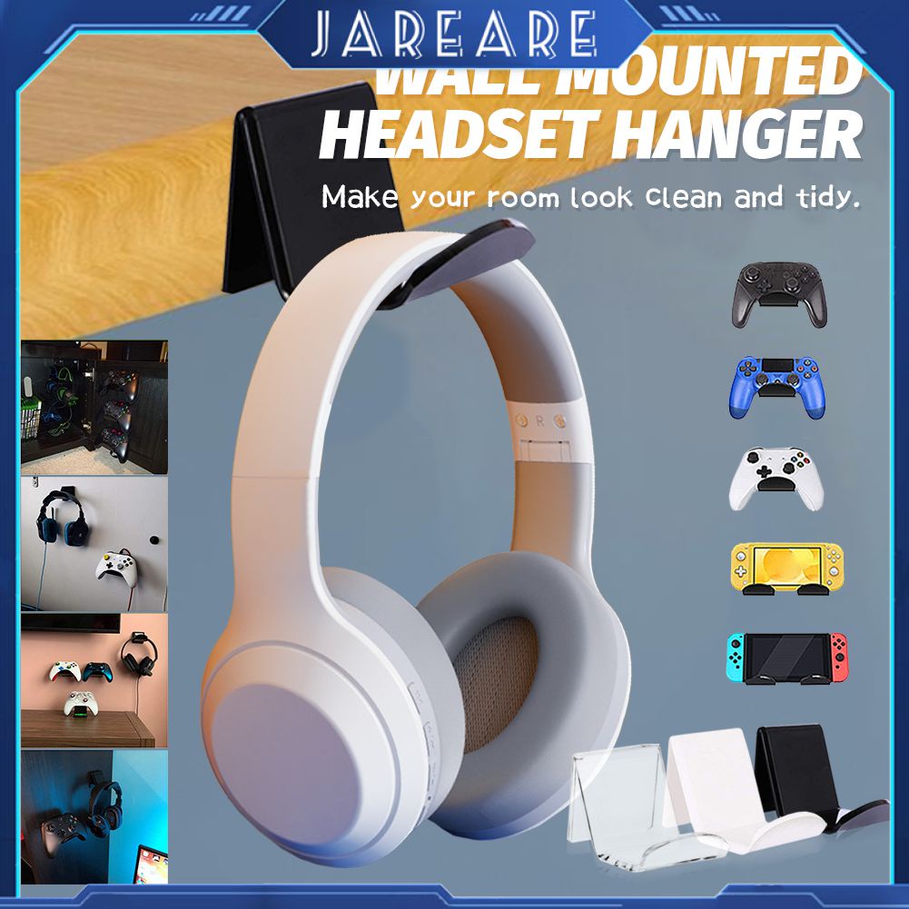 Adhesive Universal Game Controller Organizer Wall Rack Headset Wall ...