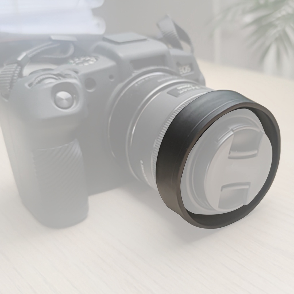 FEICHAO 3 in1 Collapsible Rubber Hood 49 52 55 58 62 67 72 77 82mm 3-Stage Foldable Lens Hood ...