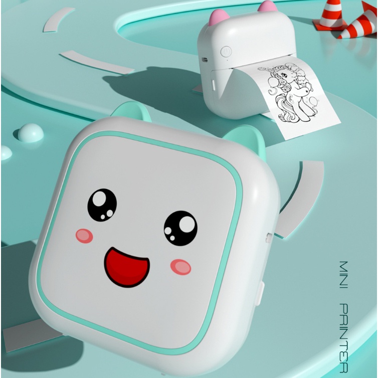 Mini Printer Lable Text Note Wrong Question Inkless Thermal Photo ...