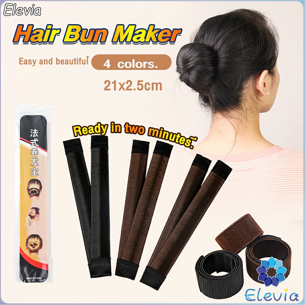 Elevia Magic Hair Bun Maker Hair Styling Clip Magic Bun Maker Donut ...