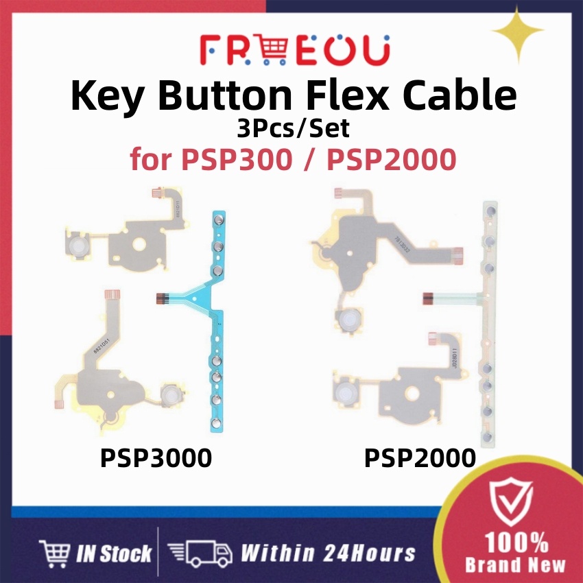3PCs/Set Key Ribbon Flex Cable Replacement for PSP2000 PSP3000 Left ...