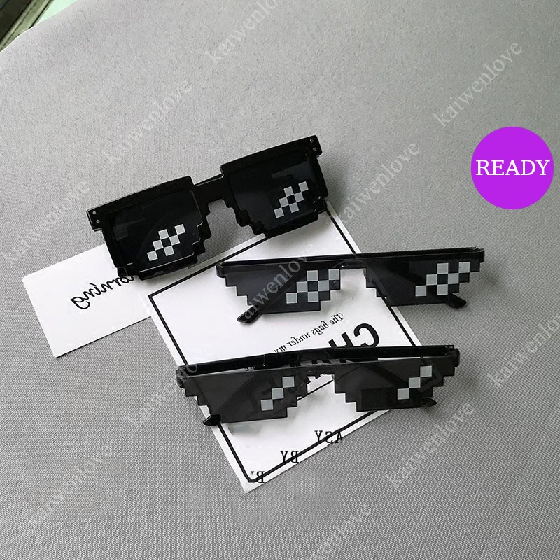 Black Thug Life Glasses Beach Glasses Thuglife 8bit Men New Mosaic ...