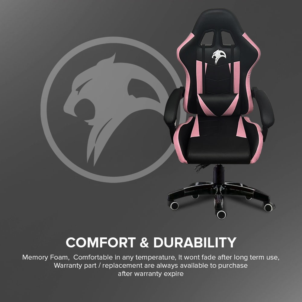EasyPC | Panther Nightfall Series Nylon Legs/ with Footrest Fabric and ...