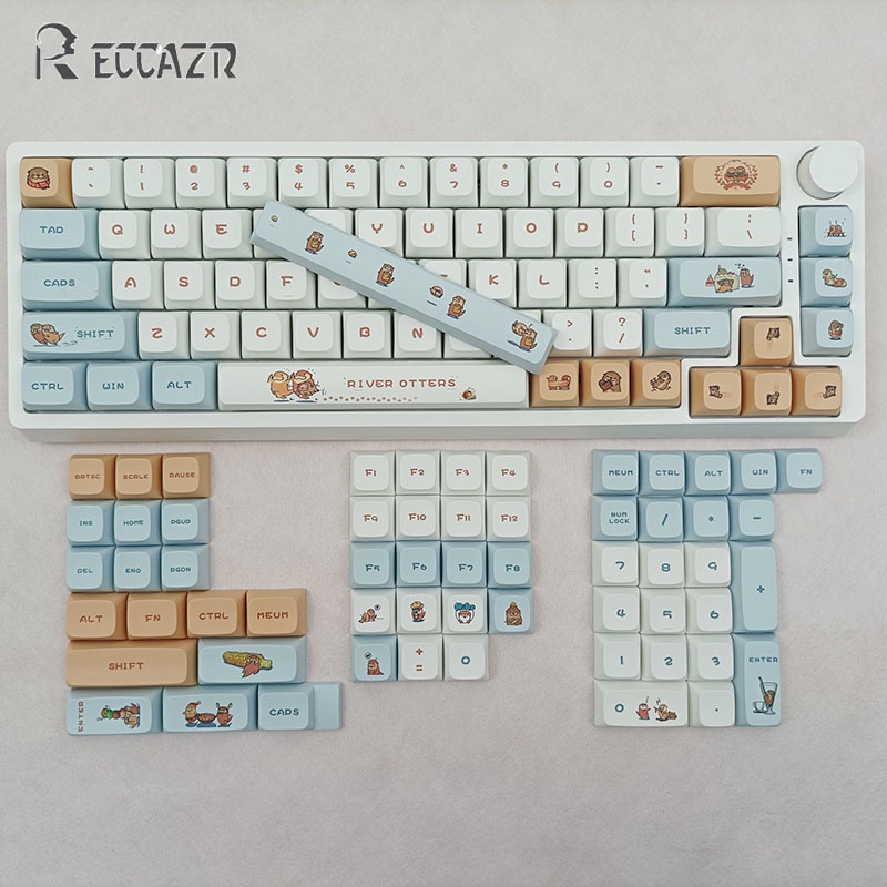 RECCAZR thermal sublimation XDA high PBT material programmer keycaps ...